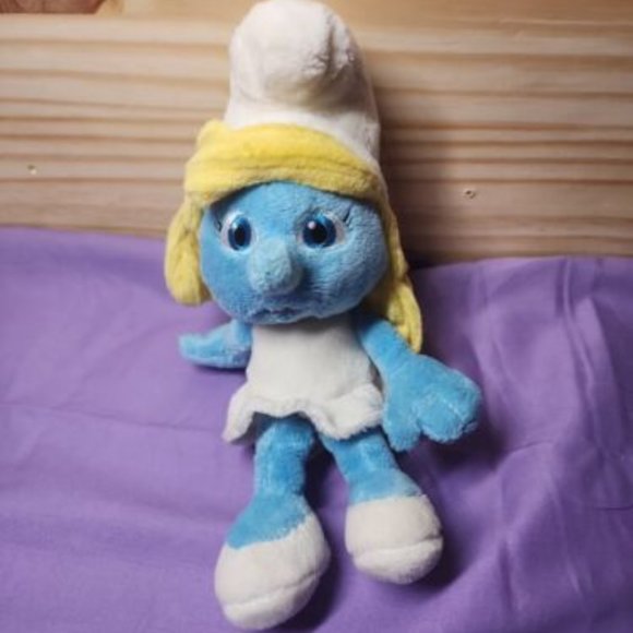 Toys | 211 Smurf Girl Plush Stuffed Animal Toy Doll Blue The Smurfs ...